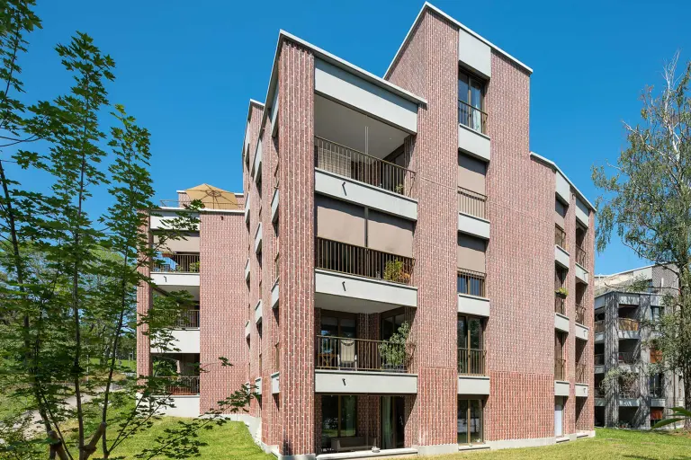 Expressive brick facades