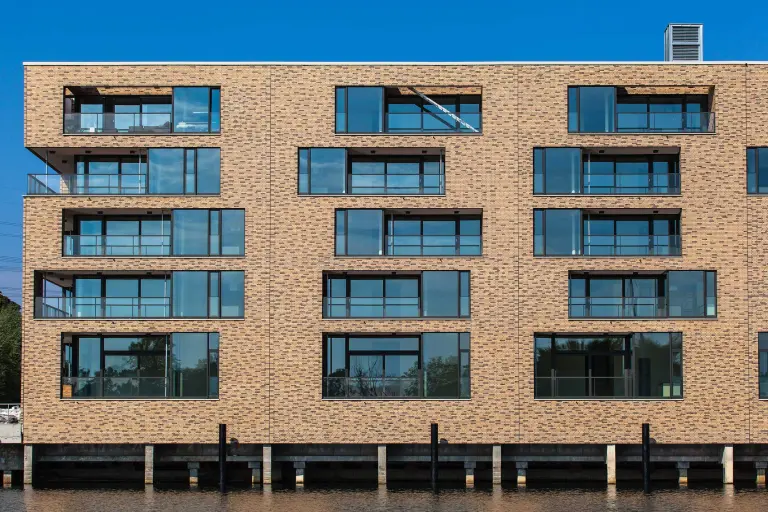 Expressive brick facades