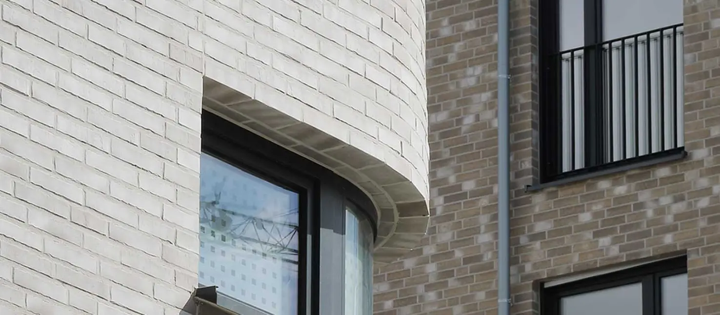 Expressive brick facades