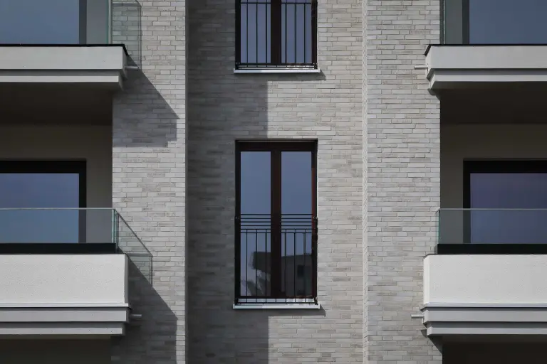 Expressive brick facades